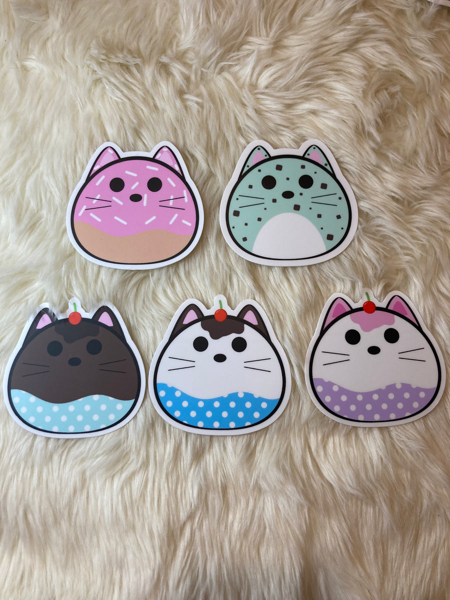 Sweets Cat Stickers – Disco Cherry